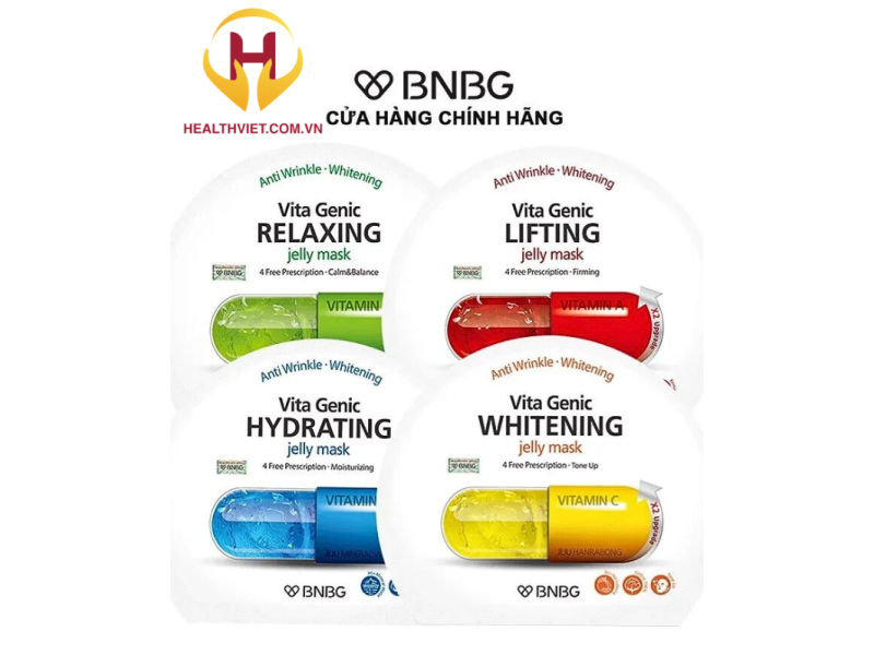 Mặt Nạ Dưỡng Da Banobagi hồng/ xanh lá/ vàng